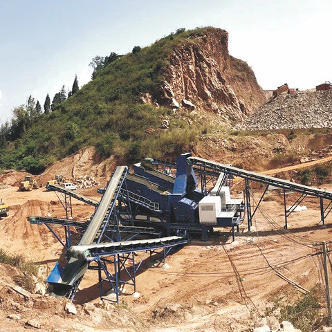 Buy Mobile Screening Station Tire Portable Vibrating Screen Used In ...