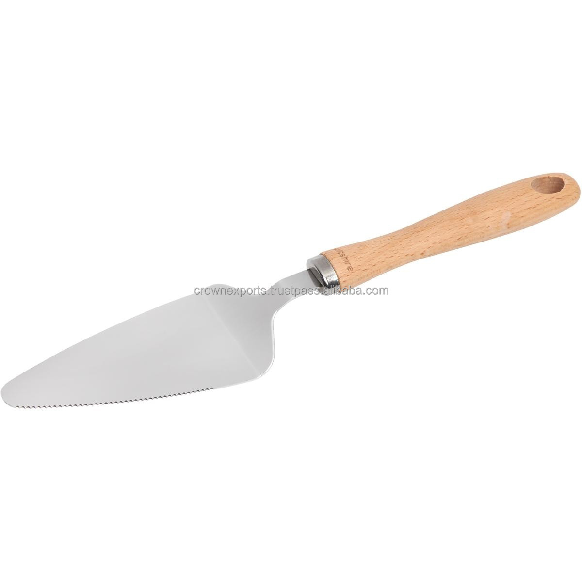Buy New Design Cake Server With Leaf Handle Copper Plate Server ...