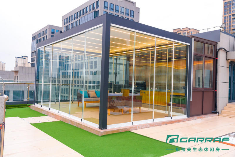 Buy Outdoor Waterproof Pvc Fabric Retractable Roof Modern Aluminum ...