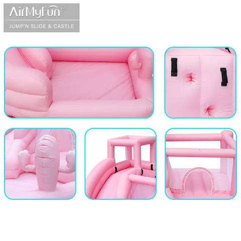 Buy Pink Bounce House Kids Inflatable Bounce House Jumping Castle For ...
