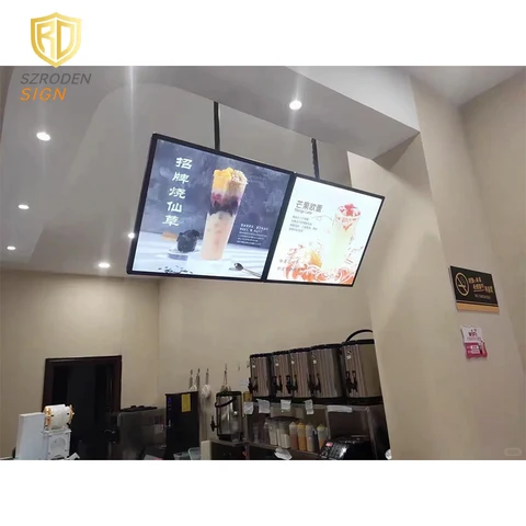 Buy Restaurant Menu Display Boards Led Aluminum Snapper Frame Temper ...