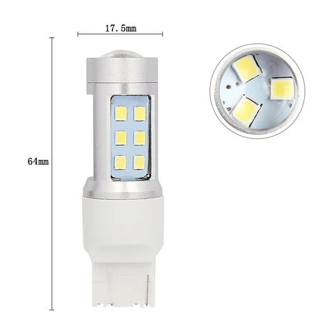 Buy Rsy White Amber Auto Turn Signal P27/7w P21/5w W21/5w Dual Color ...