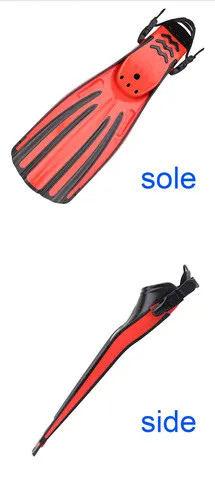 Buy Thaistone Pocket Diving Spearfishing Fins Anti Slip Design Flipper ...