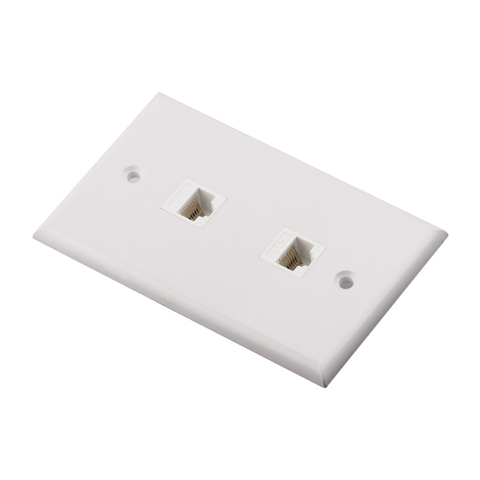 Buy Tnp Ethernet Network Rj45 Faceplate Faceplate Wall Plate - Dual (2 ...