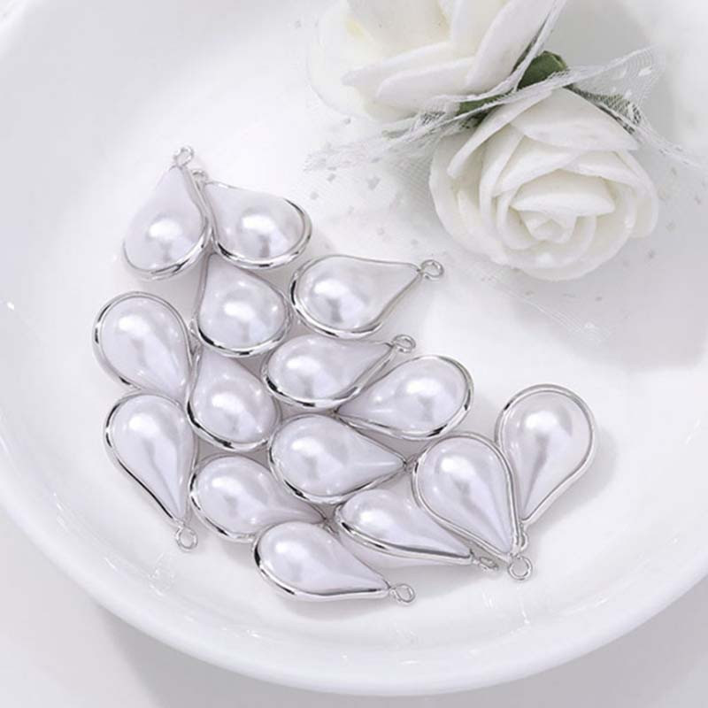 Buy Water Drop Pearl Pendant Diy Earrings Necklace Pendant Semi ...