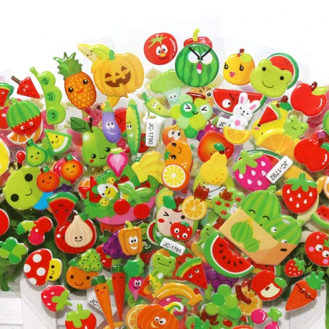 Buy Wholesale 3d Puffy Sticker For Kids Animal Cartoon Puffy Sticker ...