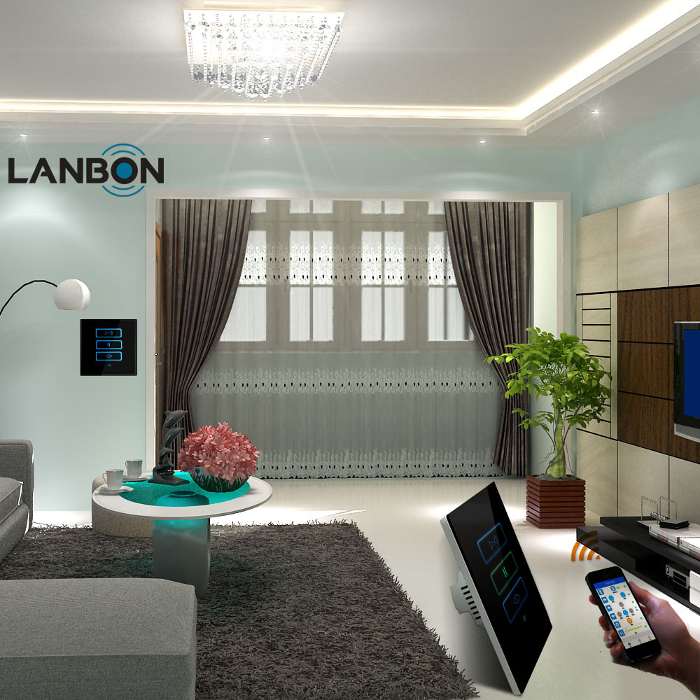 Buy Wifi Control Smart Home Window Curtain Wall Switch Phone Remote ...