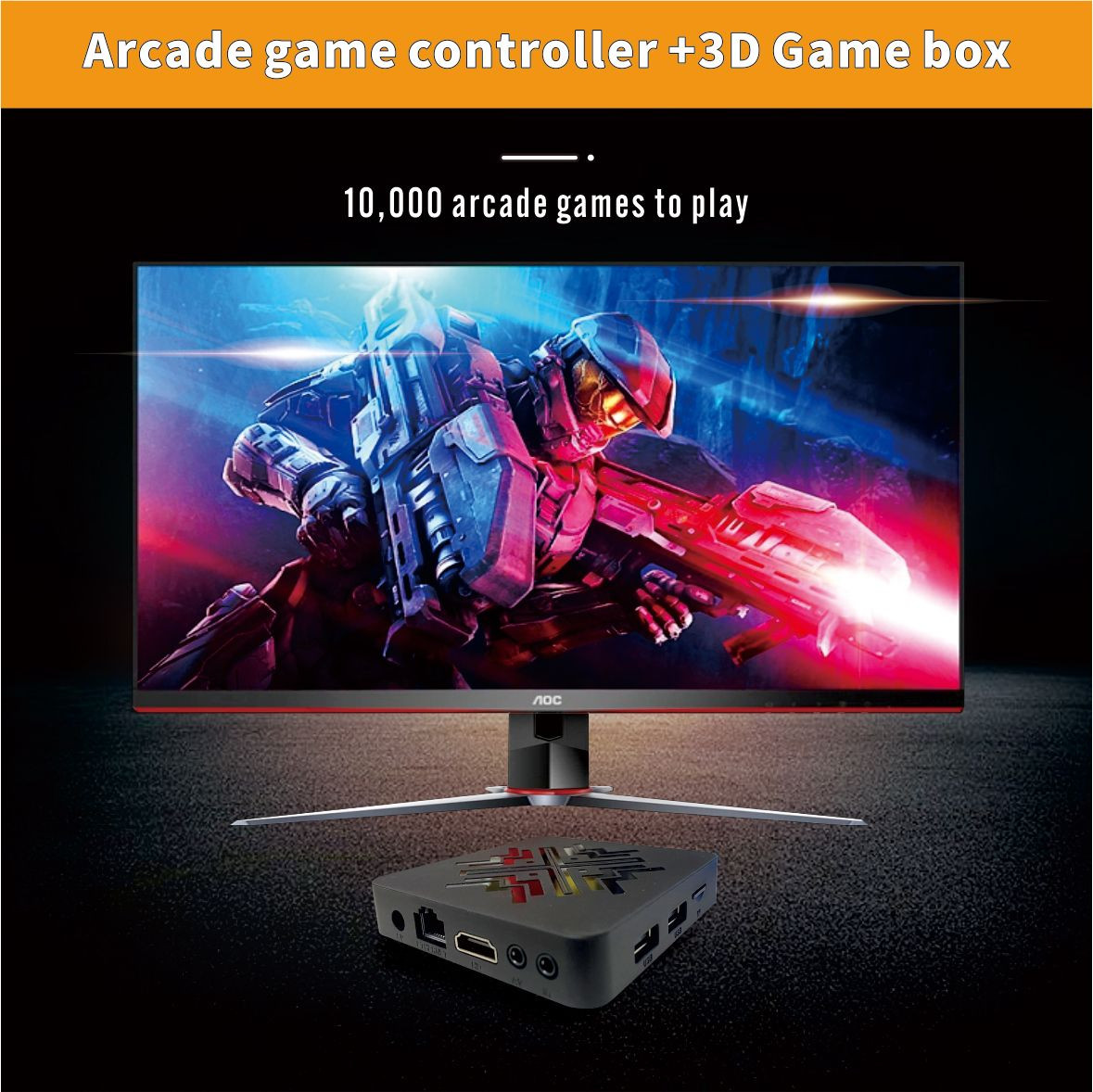 Buy A2 Game Box 4k Mini Box Classic 10000 Games 64gb Hd Output Retro ...