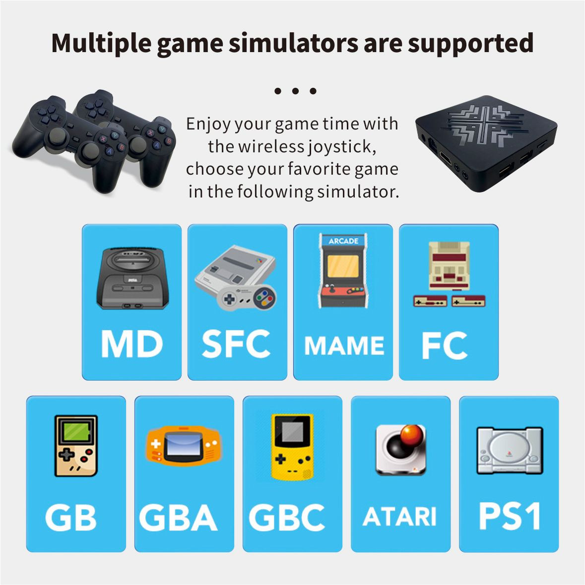 Buy A2 Game Box 4k Mini Box Classic 10000 Games 64gb Hd Output Retro ...