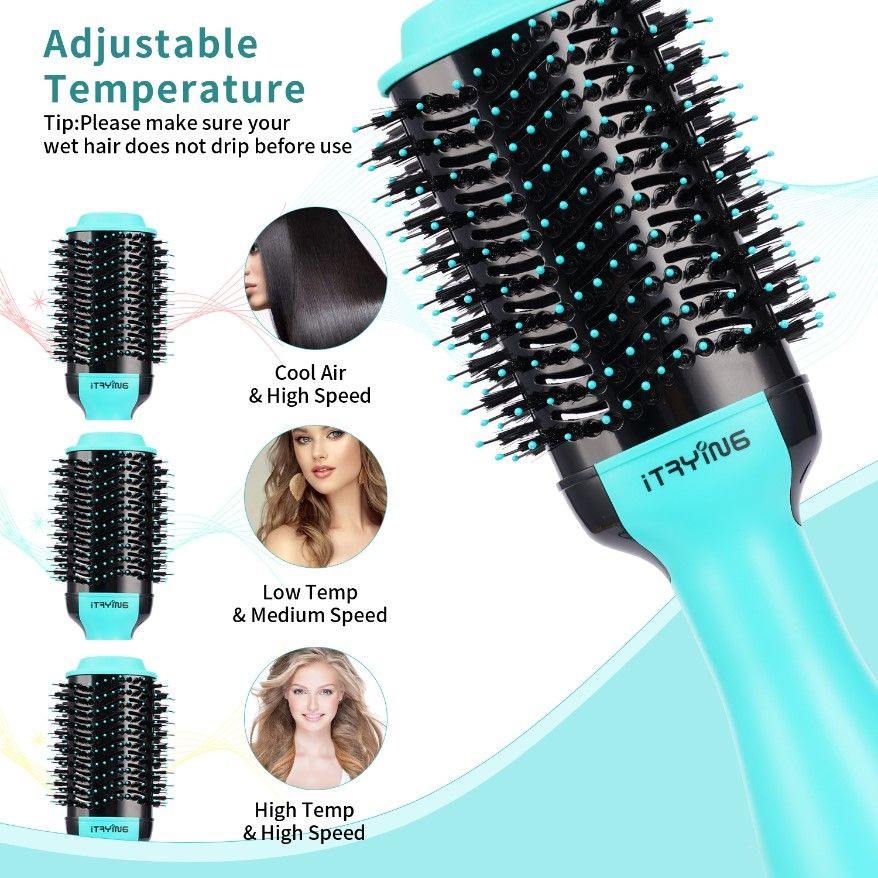 Buy Blue Big Head Hot Air Comb from Zhongshan Dorne Technology Co., Ltd ...