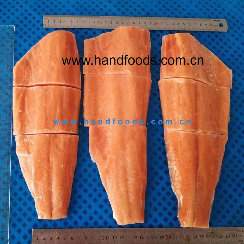 Buy Frozen Pink Salmon Portion (skin-on) from Hand Foods (Dalian) Co ...