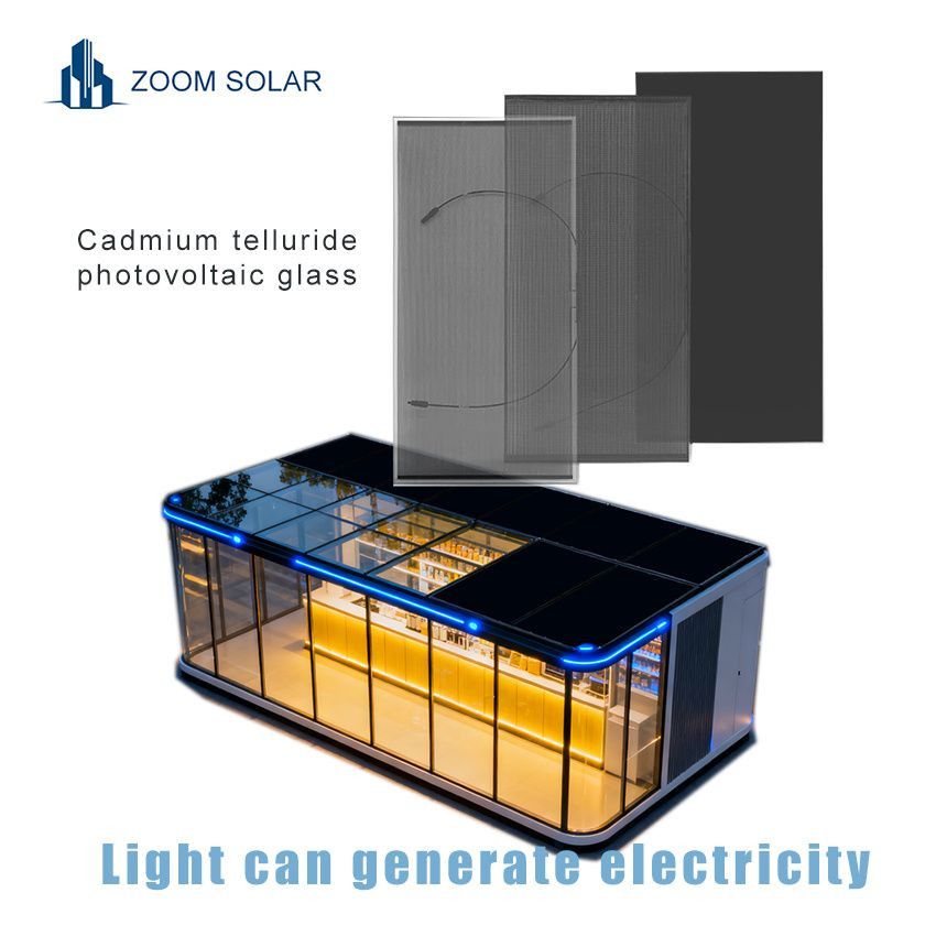 Buy Translucent Cdte Bipv Pv Panel For Sunroom Skylight Building System ...