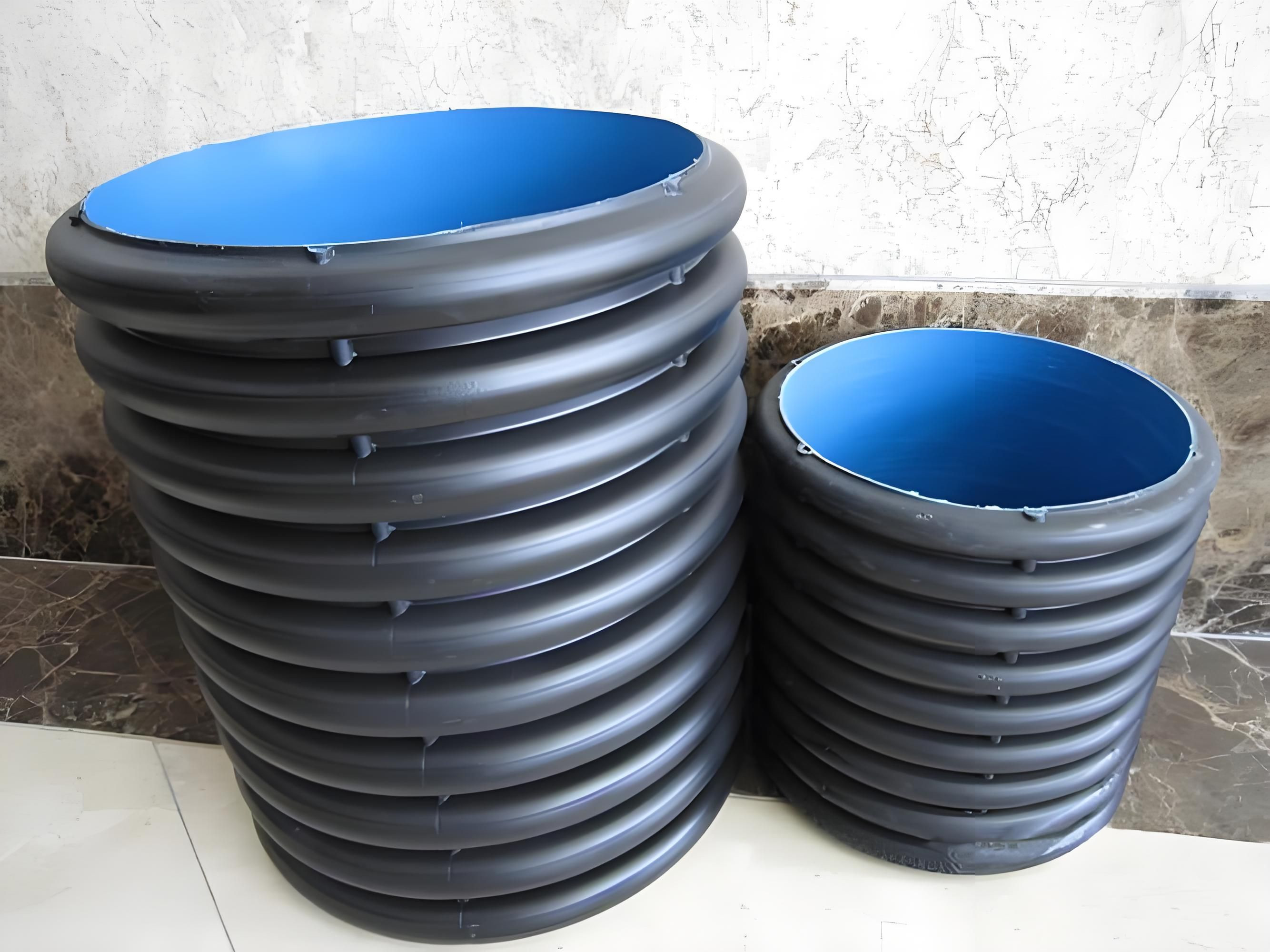 Buy Dn600 Sn8 Hdpe Double-wall Corrugated Pipe Direct Factory Anti ...