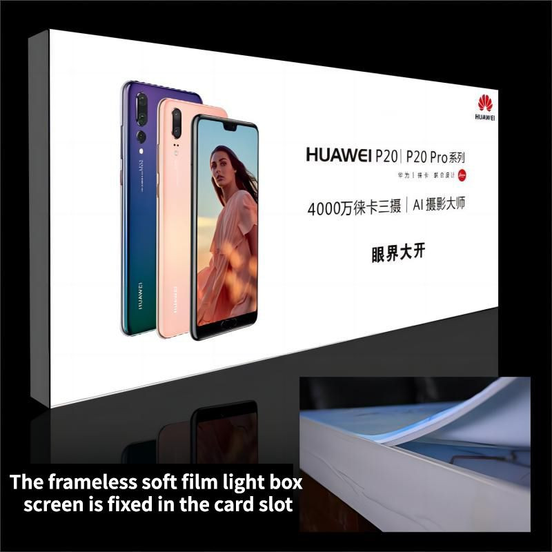 Buy Soft Film Light Box Customized Led Billboard Wall-mounted Stall ...