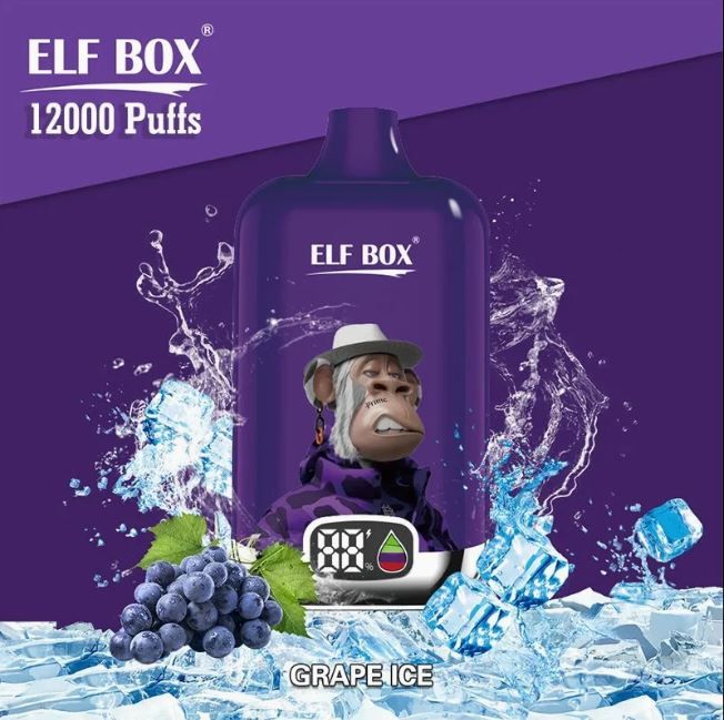Buy Elf Box Digital 12000 Puffs Mesh Coil 0%2%3%5% Nicotine Rechargeable Disposable Vape from ...