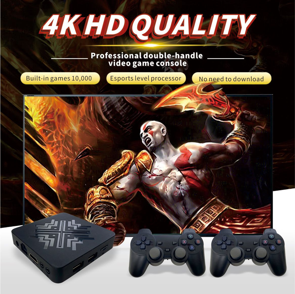 Buy A2 Game Box 4k Mini Box Classic 10000 Games 64gb Hd Output Retro ...