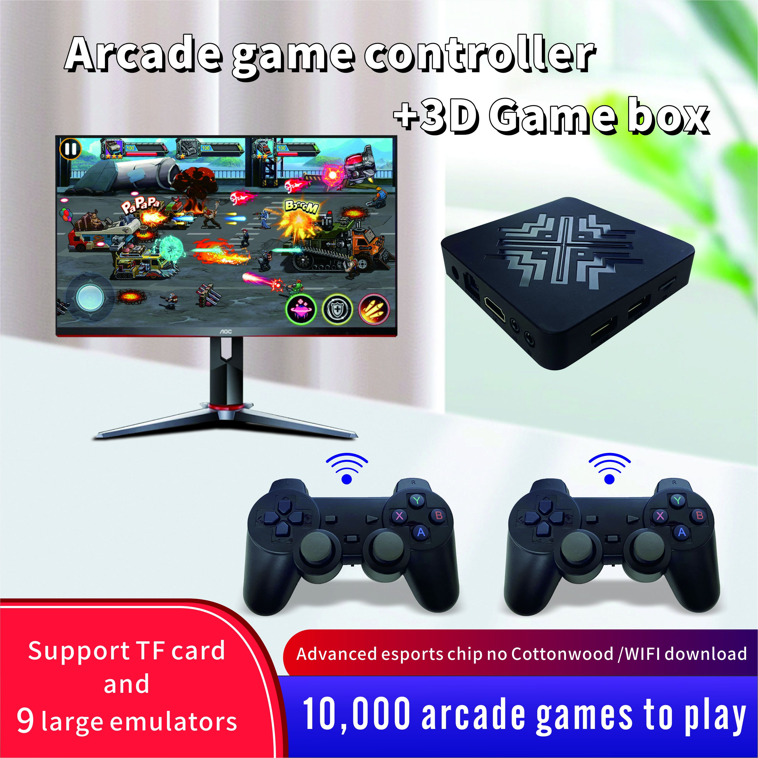 Buy A2 Game Box 4k Mini Box Classic 10000 Games 64gb Hd Output Retro ...