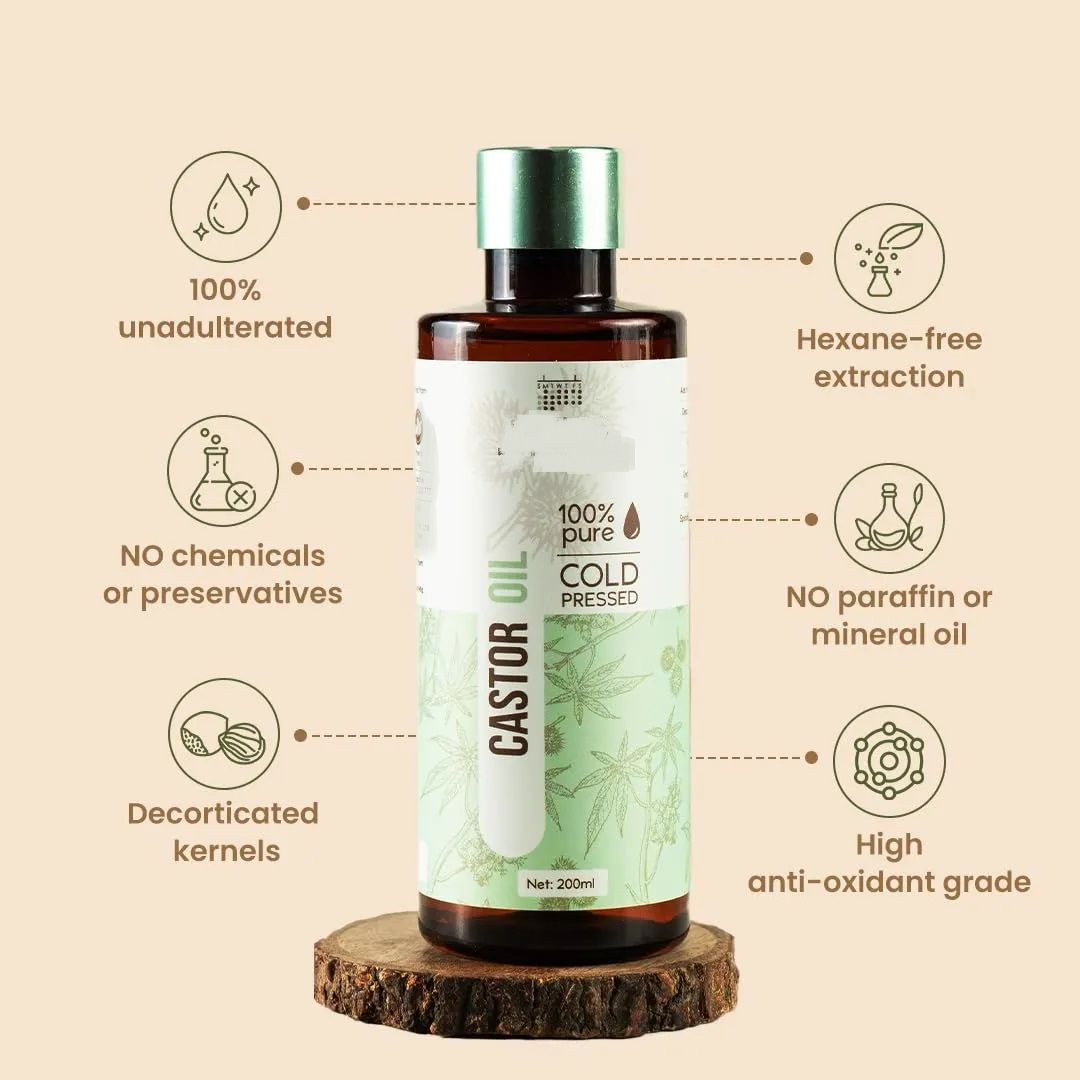 Buy Pure Castor Oil For Hair Growth, Skin Care & Natural Healing from ...