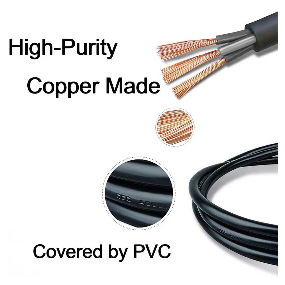 Buy 14 Awg 3 Conductor 3-prong Power Cord With Open Wiring, 15 Amp Max ...