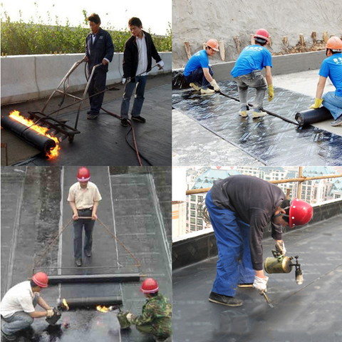 Buy 4.0mm Polyester Bitumen Waterproof Membrane Surface Sand from ...