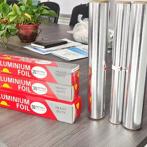 Buy 8011 O Aluminum Foil Small Roll 15mic 300mm 50m Aluminum Foil Roll ...