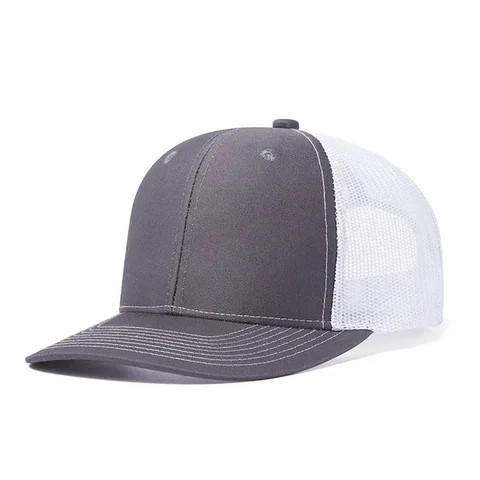 Buy Adults Solid Color Blocks 5 Panel Unisex Vintage Mesh Back Plain ...