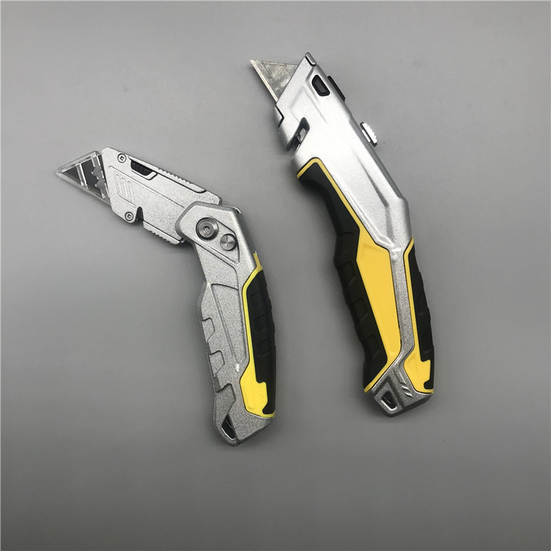 Buy Aluminum Alloy Retractable Utility Safe Heavy Duty Utility Knife ...