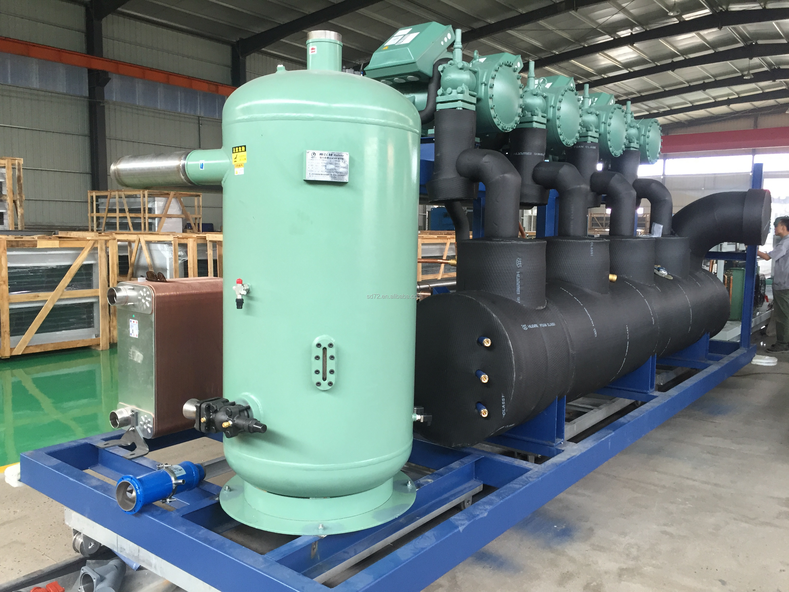 Buy Ammonia Compressor Refrigeration Rack Unit System from Shandong 72 ...