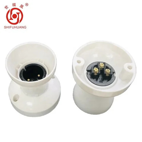 Buy Angled Bayonet Batten White Ceiling Lampholders B22 Light Bulb ...