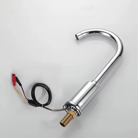 Buy Automatic Smart Faucet Brushed Mixer Water Cold & Hot Ac 220& Dc 6v ...