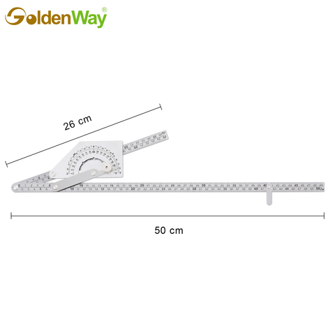 Buy Black Anodized Angle Finder Measuring Tools Ruler Aluminium ...