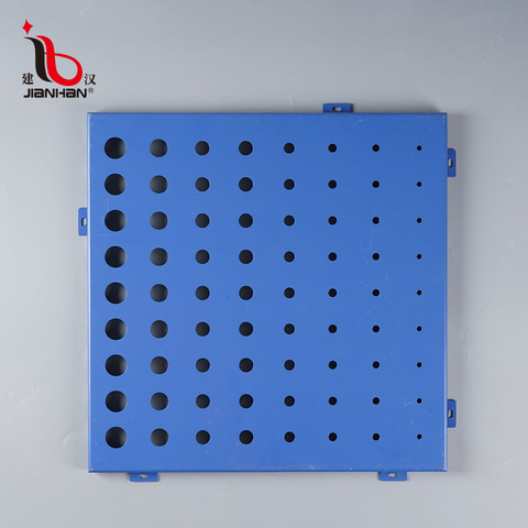 Buy Blue Aluminium Perforated Panel For Facade Yamato Small Hole ...