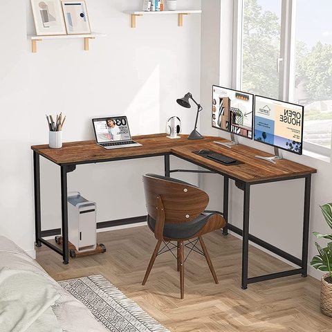 Buy Corner Desk With Cpu Stand Pc Laptop Study Writing Table For Home ...