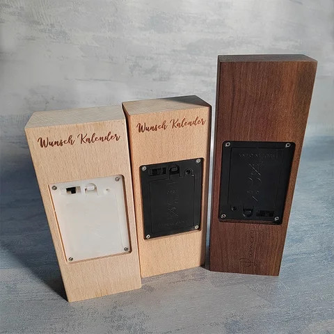 Buy Custom Rectangular Beech Wood Light Base Usb With Battery ...