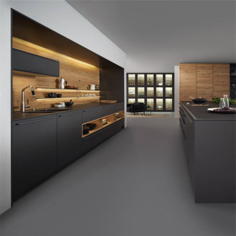 Buy Elegant Linear Style Kitchen Furniture Lacquer Kitchen Cabinet from ...