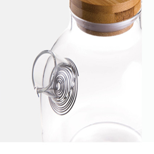 Buy Glass Teapot Transparent Borosilicate Coffee Tea Set With Bamboo ...