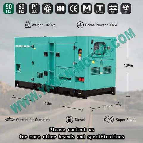 Buy Green Diesel Generator 20kva 30kw Power Silent 100kw Generator ...