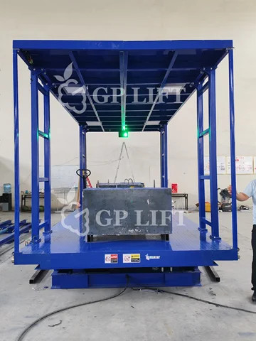 Buy Hydraulic Cylinder Lifting Table Electronic Large Double Scissor ...