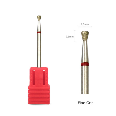 Buy Inverted Cone Nail Drill Bits Fine Diamond Cuticle Clean Burr ...