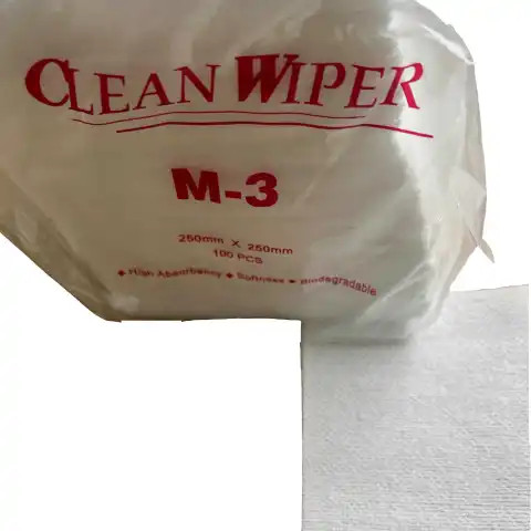 Buy Lint Free Soft Eco-friendly M-3 Clean Wiper 25 X 25 Cm Electronics ...