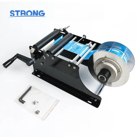 Buy Manual Round Bottle Labeling Machine Small Desktop Self-adhesive ...
