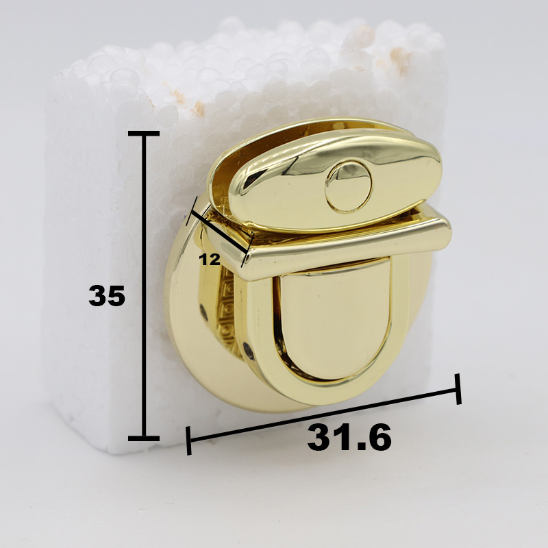Buy Metal Fastener Bag Hardware Twist Lock For Handbag from Foshan ...