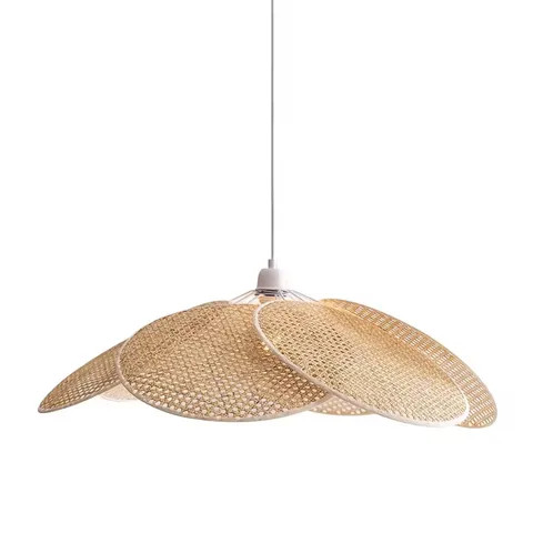 Buy Modern Design Lampshade Petal Ceiling Light Made Of Rattan For ...