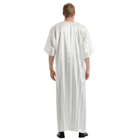 Buy New Design Embroidery Saudi Thobe Muslim Arab Men Thobe Thawb ...