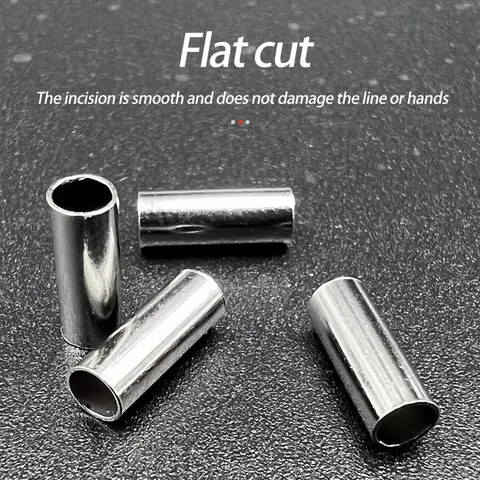 Buy 100pcs Single Barrel Copper Crimp Sleeves Kit Tube Fishing Line ...