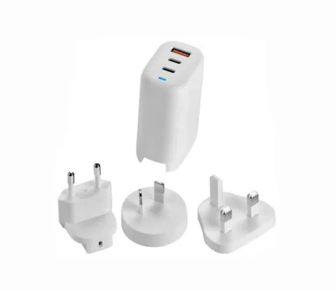 Buy Pd 65w Interchangeable Plug Charger Gan Type C Usb Fast Quick ...