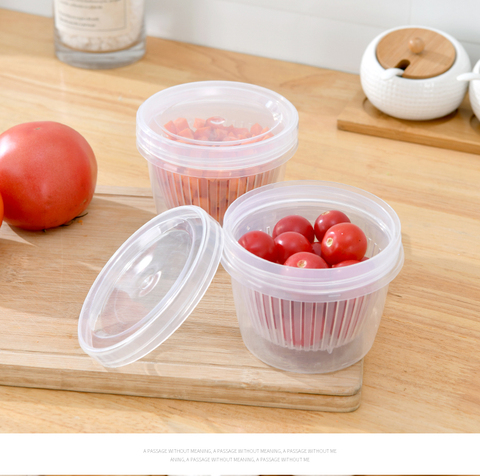 Buy Plastic Storage Containers Stackable Onion Garlic Plastic Fridge ...