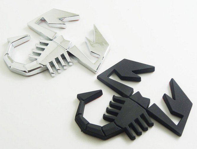 Buy Scorpion Shape Logo Car Sticker Bat Abs Emblem Animal Car Emblems ...