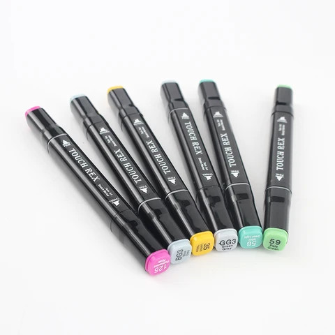 Buy Stationery Art Set Dual Tips Design Permanent Marker Pen Set With ...