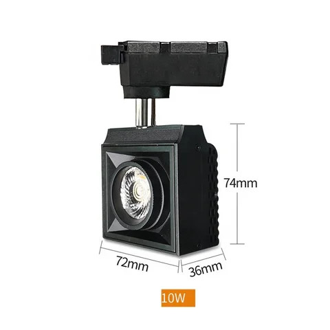 Buy Track Light Square 12w Cob Spotlight Aluminum Body Adjustable ...